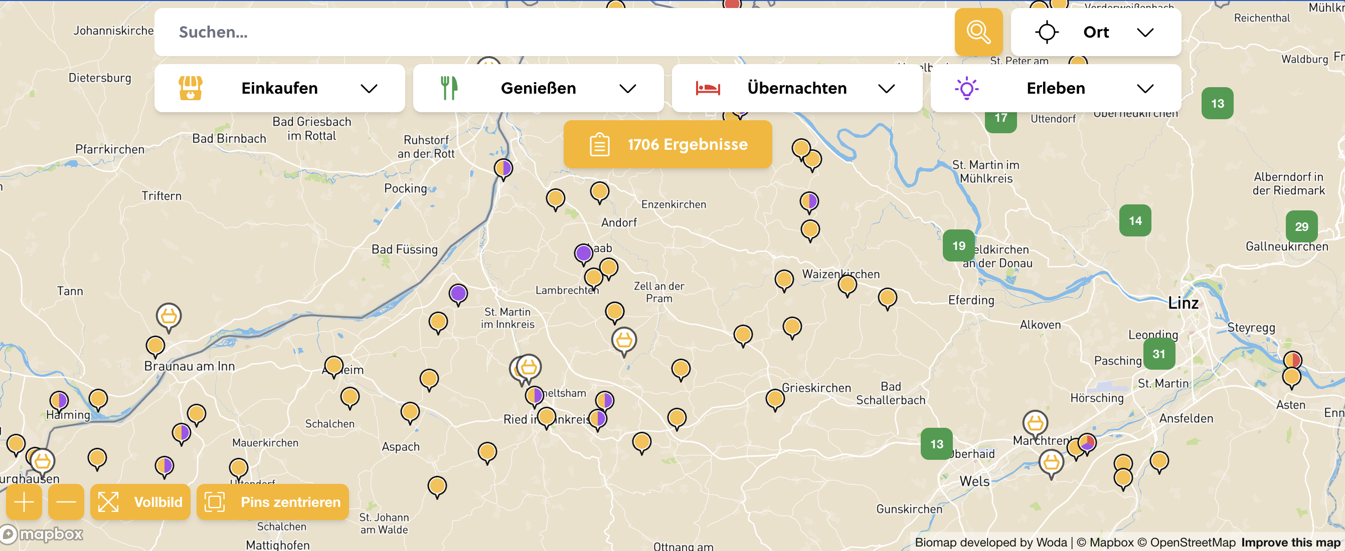 Biomaps - regionale Bio-Lebensmittel finden - GIESSEREI Biomaps - regionale Bio-Lebensmittel finden - GIESSEREI